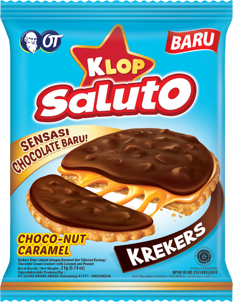 Bánh quy Klop Saluto Sô-cô-la đậu phộng và caramel (76g) - PSD